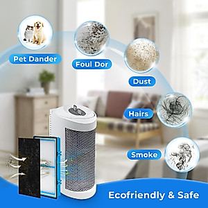 Ximoon HAPF30AT HEPA Filter Replacement for Holmes AER1 Ready Air Purifier Filters for Bionaire Air Cleaner Filter - 2 HEPA Filter + 4 Carbon Filters