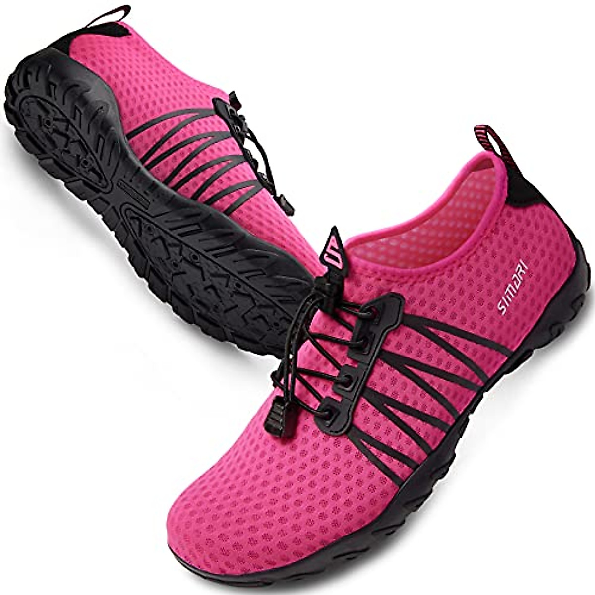 SIMARI Mens Womens Water Shoes Sports Quick Dry Barefoot Diving Swim Surf Aqua Walking Beach Yoga 212 Rose