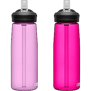 CamelBak eddy+ BPA Free Water Bottle 25 oz, 2-Pack, Dusty Lavender / Deep Magenta