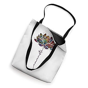 Lotus Flower Namaste Yoga Watercolor Meditation Zen Bohemian Tote Bag