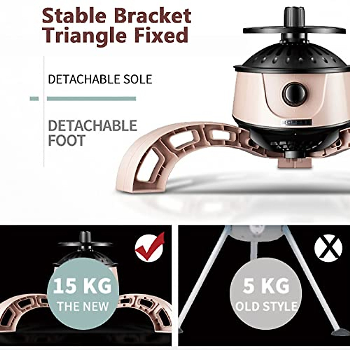 EUPXRHY Electric Clothes Airer Dryer Indoor, Fast Drying Heated Drying Rack for Clothes with Timer, Portable Electric Airer Clothes Dryer 15kg, Thermostatic Heating, 900W Energy Saving