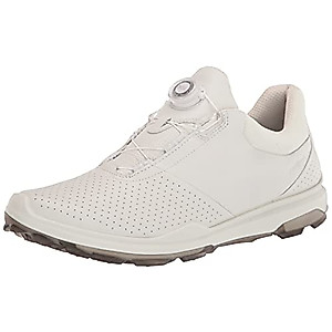 ECCO Men's Biom Hybrid 3 BOA Hydromax Water Resistant Golf Shoe, White, 10-10.5
