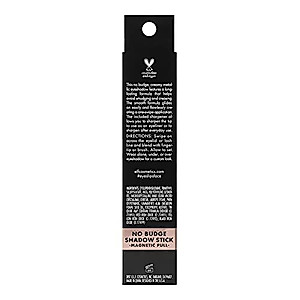 e.l.f. No Budge Shadow Stick, Longwear, Smudge-Proof Eyeshadow, Twist-up Design & Built-in Sharpener, Vegan & Cruelty-Free, Magnetic Pull, 0.056 Oz