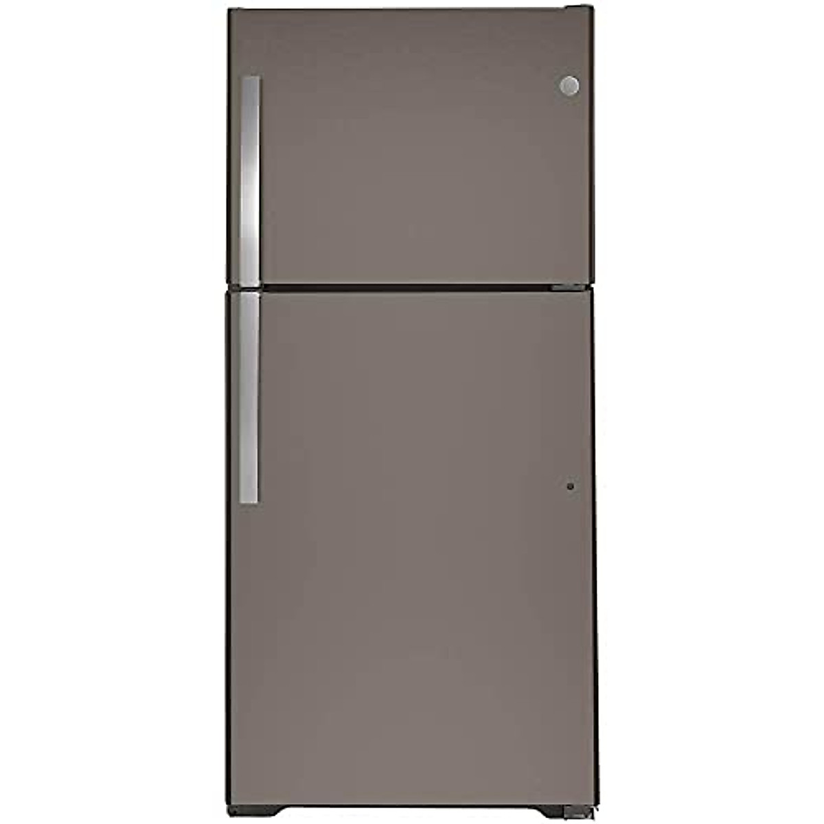 GE GTS22KMNRES 33" Top Freezer Refrigerator with 21.93 cu. ft. Capacity, LED Lighting, Edge-to-Edge Glass Shelves and Upfront Temperature Controls in Slate