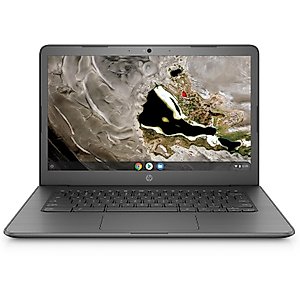 HP Chromebook 14A G5 Laptop 14" HD 1366 x 768 AMD A4-9120C Processor AMD Radeon R4 Graphics 4GB DDR4 RAM 32GB eMMC 1.6 GHz Chrome OS Wi-Fi Bluetooth Natural Silver (Renewed)