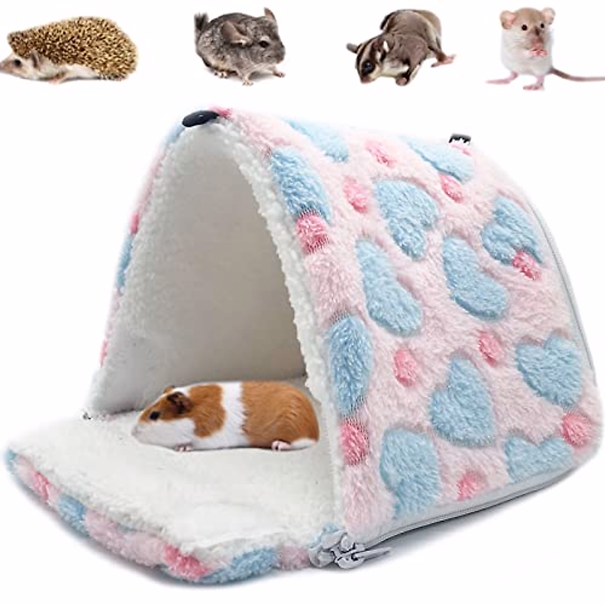 LeerKing Rat Hammock Bed Ferret Rodent Hammock Bed Hideout Cage Accessories Toy Bed for Guinea Pig Chinchilla Hedgehog Sugar Glider