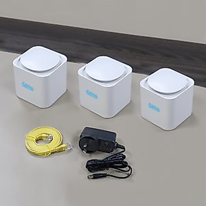 Gshine Cuka AC1200 Mesh Wi-Fi System Up to 5,500 sq. ft. Whole Home Coverage and 100+ Devices,WiFi Router/Extender Replacement, Anitivirus,Compatible with Alexa -3 Packs