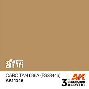 AK Acrylics 3Gen AFV AK11349 CARC Tan 686A (FS33446) (17ml)