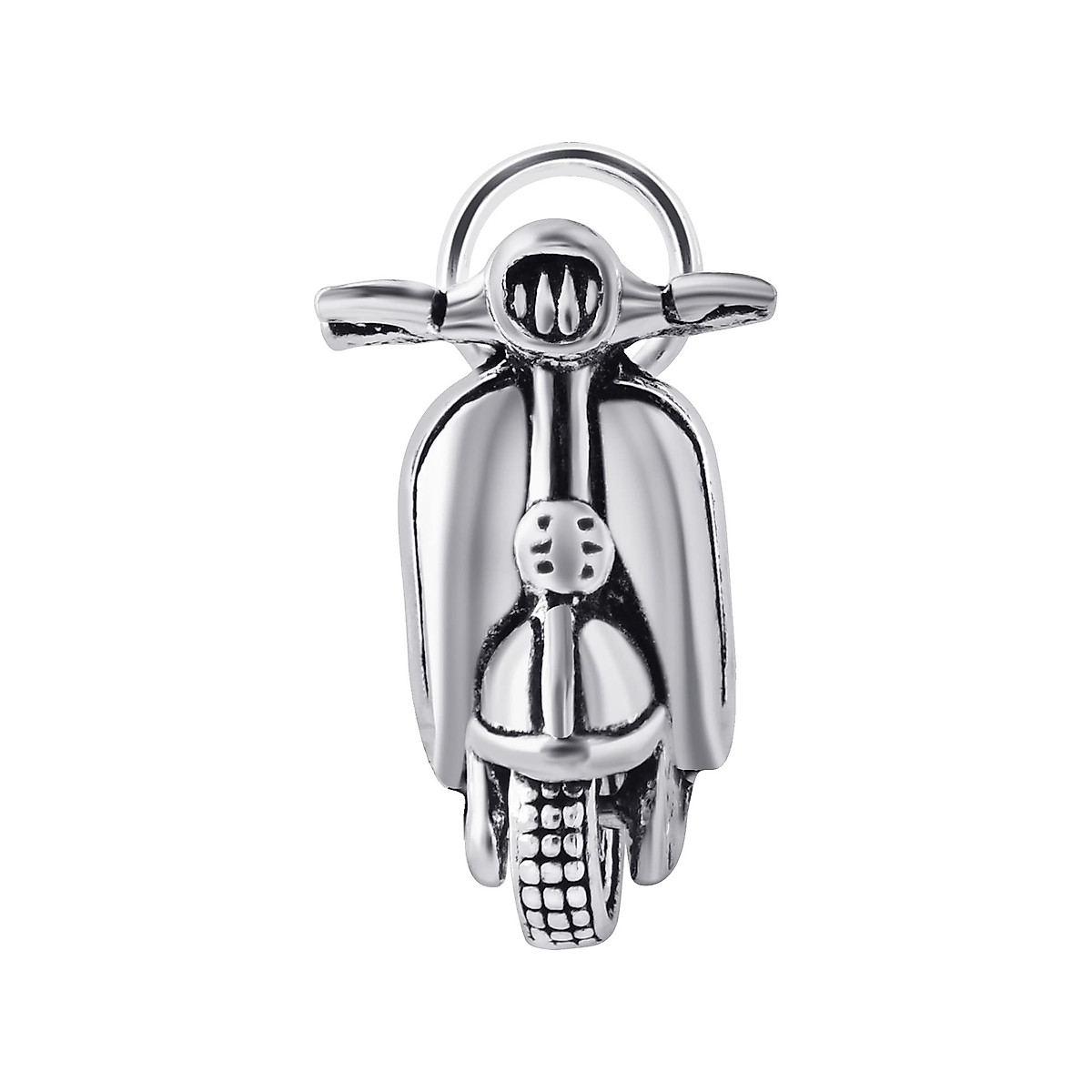 Gem Avenue 925 Sterling Silver Vespa Motor Scooter Charm Pendant for Women