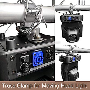 10PCS Eyeshot Premium Truss Clamp Stage Light Clamp, 2 Inch Aluminum Light Clamps for Truss, Heavy Duty 220lb LED Par Light Moving Head Lighting Clamps, Fit for 48-52mm OD Tube/Pipe