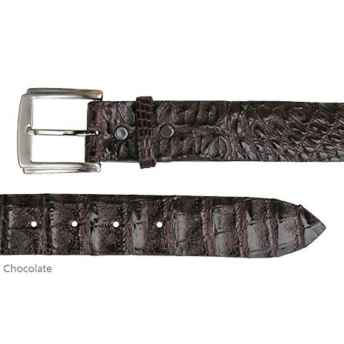 Genuine Hornback Crocodile Handmade 1 ½” Bronco Belts