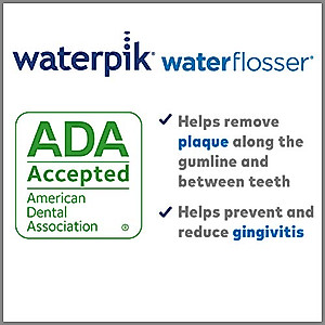 Waterpik Cordless Water Flosser, Battery Operated & Portable for Travel & Home, ADA Accepted Cordless Express, White WF-02C