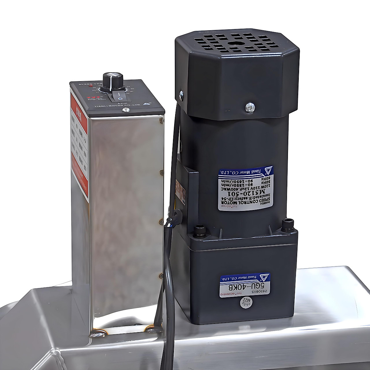 40L/10.5 Gal Automatic Food Mixer 110V 180W Stainless Steel Electric Mixer For Cooking Agitator Chocolate Paste Heat Mixing Machine Food Mixer Pot Seasoning Bottom Soup Sauce Stirrer