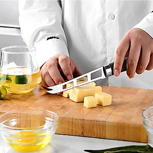 Upspirit Cheese Knife Handheld Cheese Slicer Stainless Steel Cheese Cutter with Non-slip Handle Multipurpose Kitchen Utensils