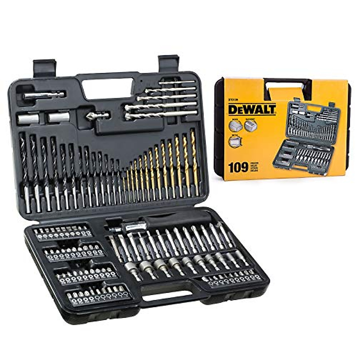 DeWalt DT0109 Screwdriver and Drillbit Set (109 Pieces)