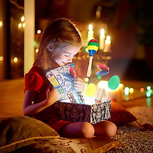 Stoie's Kids Musical Instruments Set 19 pcs for Toddler Ages 3-5 - Baby Wooden Percussion Musical Toys for Little Boys & Girls 9-12 Years Old- with Xylophone and Maracas - to Play in First Mini Band