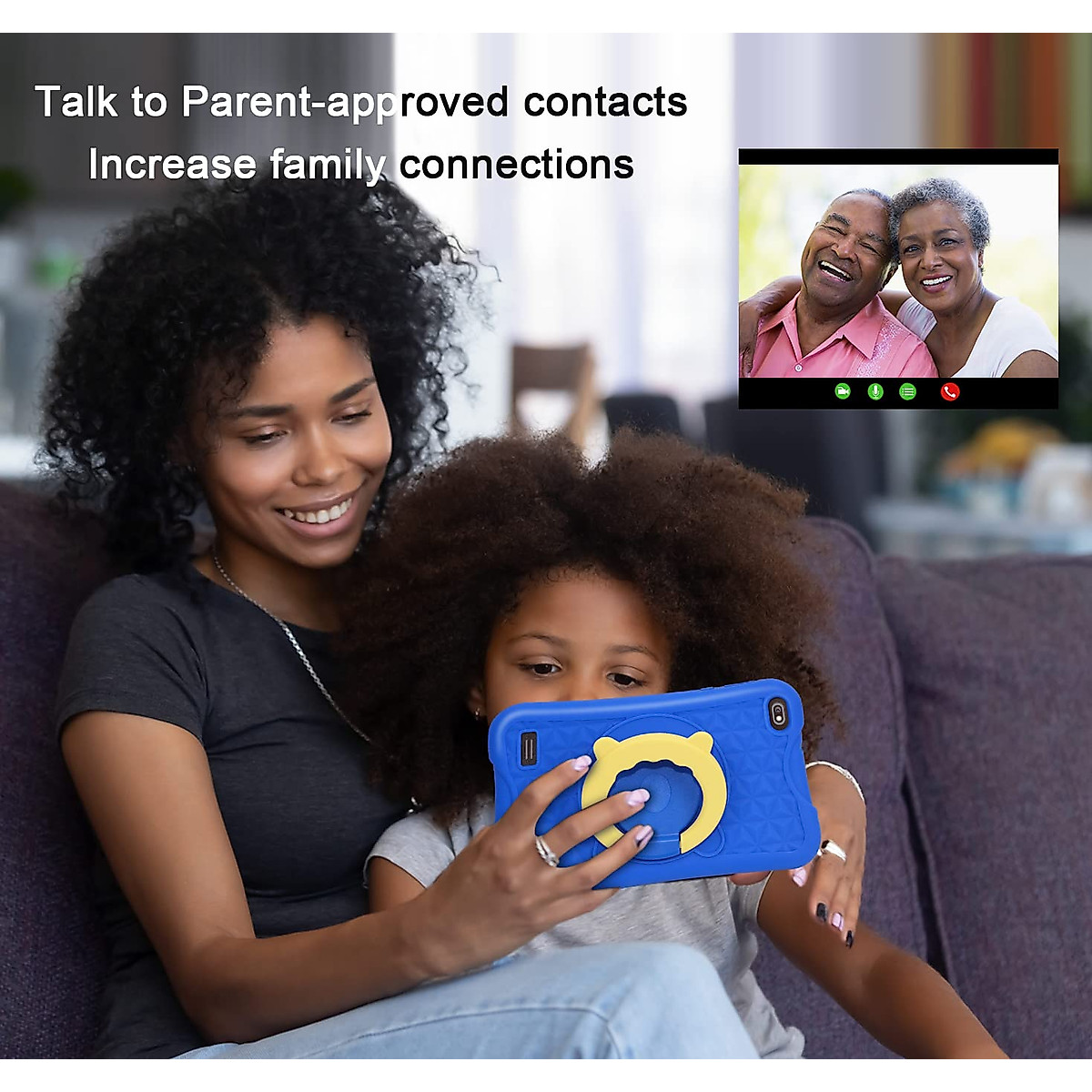 NOBKLEN Kids Tablet 7 Inch Tablet - 2GB RAM and 32GB Storage, 3000mAh Battery, Dual Cameras, and Parental Controls