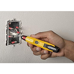 Sperry Instruments STK001 Non-Contact Voltage Tester (VD6504) & GFCI Outlet / Receptacle Tester (GFI6302) Kit, Electrical AC Voltage Detector, Yellow & Black