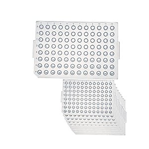96-Well PCR Plate Silicone Cap, Silicone Sealing Mat for 96-Well PCR Plate, Non-sterile (Pack of 10)