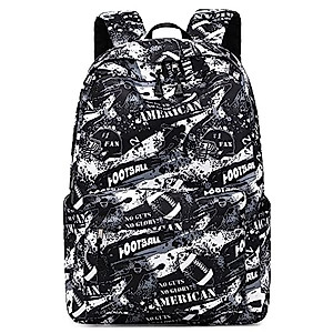 Tpeohan Student Backpack for Boys School Bags Teen Bookbags Back to School Football Backpacks