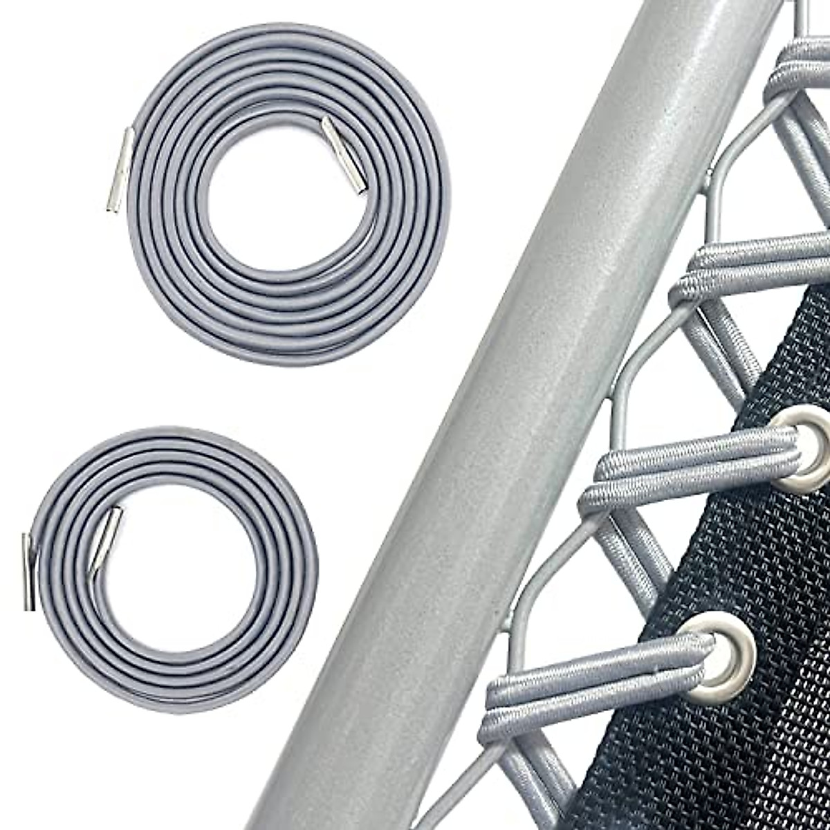 Replacement Cord for Zero Gravity Chair 4 Cord，Universal Replacement Bungee Cord Laces for Antigravity Chair, Lounge Recliners, Patio Lawn Chair, Elastic Chair Repair Kit, Grey