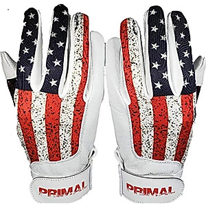 Adult PGX USA Flag Baseball Batting Gloves (Large)