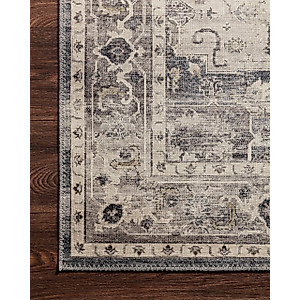 Loloi II Hathaway Steel/Ivory 9'-0" x 12'-0" Area Rug