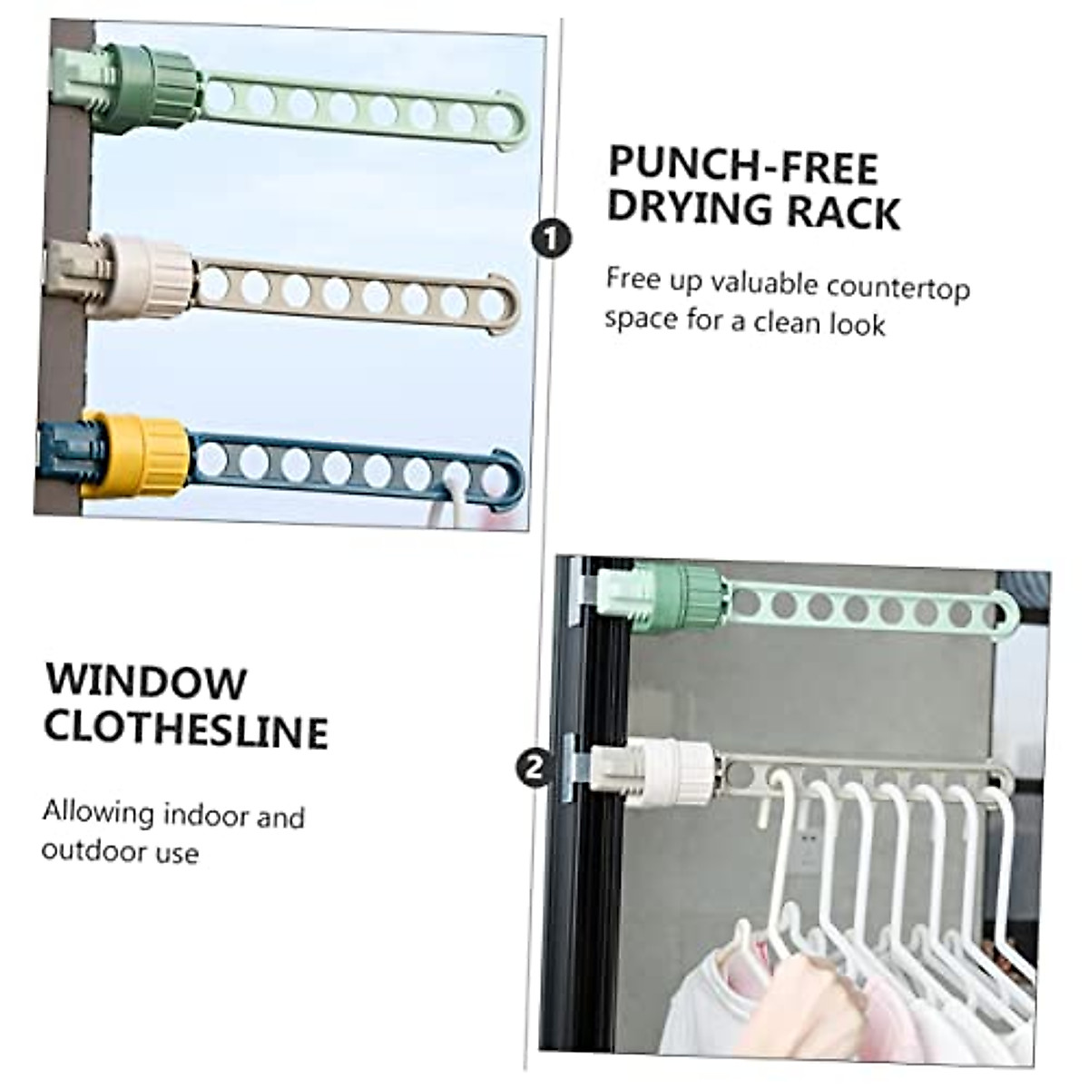 CAXUSD 2pcs Clotheshorse Collapsible Drying Rack for Clothes Sweater Drying Rack Wall Mount Clothes Rack Multifunctional Pants Rack Hanger Hanging Clothes Collapsible Laundry Rack Scarf