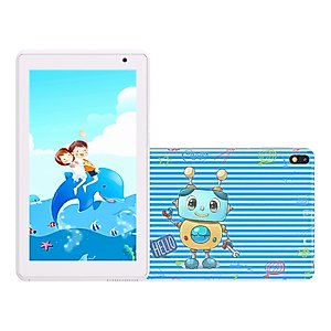 YQSAVIOR Kids Tablet 7 inch, Android 11 Tablet for Kids 2GB RAM 32GB ROM Toddler Tablets with Stand, Bluetooth, WiFi, Parental Control, Dual Camera, Colorful Cover Tablet for Boys and Girls