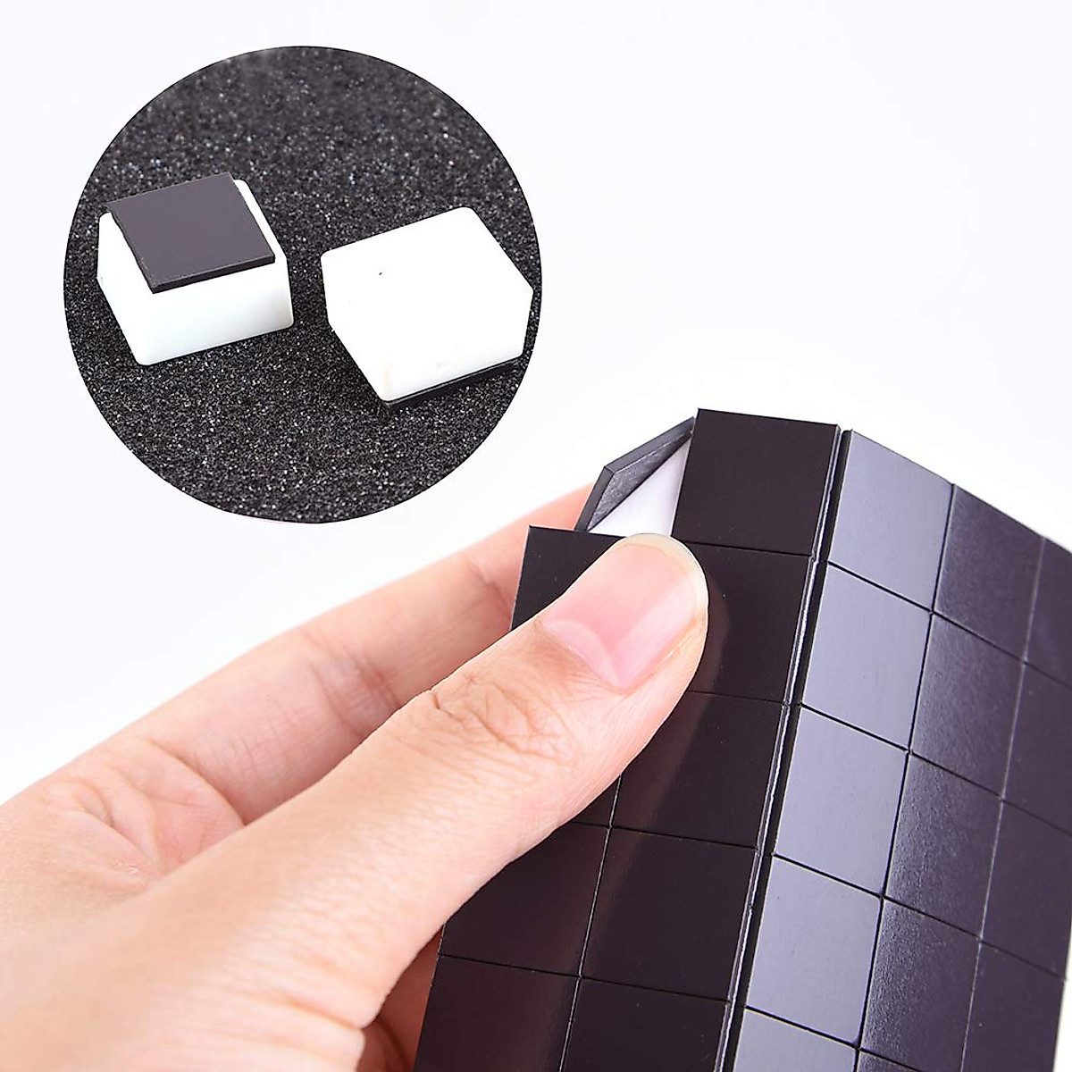 Watercolor Half Pans with Magnetic Stripe - 48Pcs White Plastic Empty Artist Paint Pan Kits for DIY Watercolor Oils or Acrylics Painting Travel Tin Case Palette Art Drawing