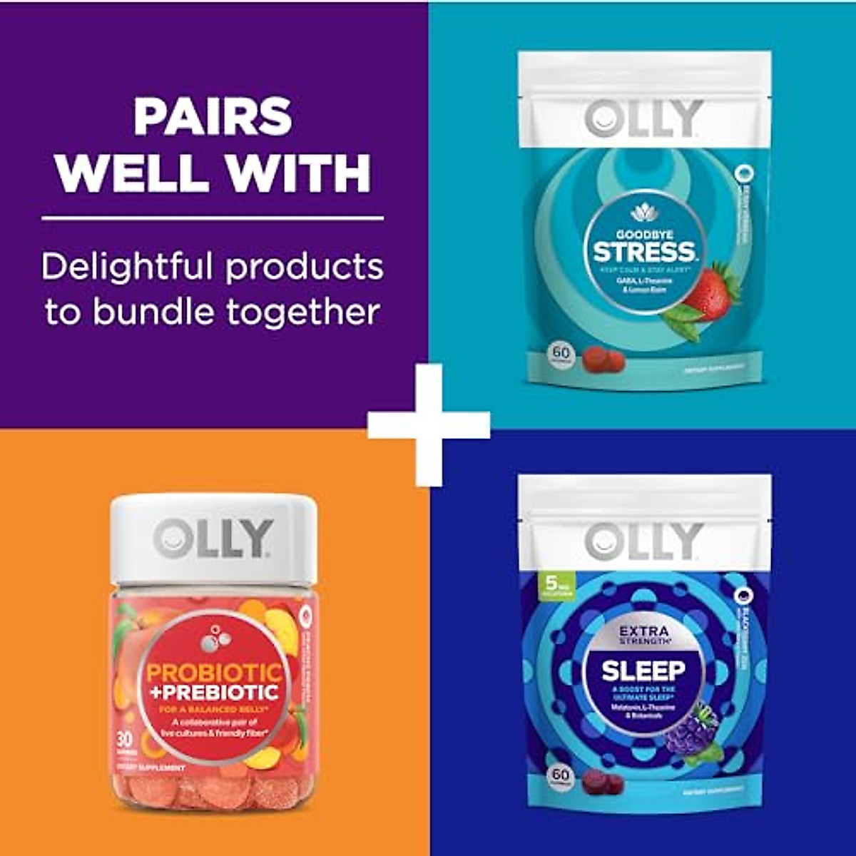 OLLY Sleep Immunity Melatonin Gummy, Vitamin C, Zinc, Echinacea, 3mg Melatonin, Immune and Sleep Support, Berry - 36