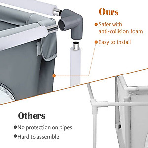 Baby Playpen, Large Playpen for Babies and Toddlers (71x59inch), Safety Playard with Anti-Collision Foam, Indoor & Outdoor Kids Activity Center