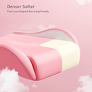 AutoFull C2 Pink Bunny Gaming Chair Cute Kawaii Gamer Chair for Girl Ergonomic Computer Gaming Chair with Lumbar Support PU Leather High Back Racing Gaming Chairs