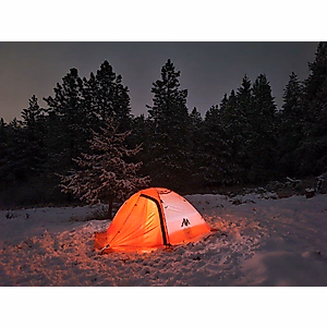 AYAMAYA 4 Season Backpacking Tent 2 Person Camping Tent Ultralight Waterproof All Weather Double Layer Two Doors Easy Setup 1 2 People Man Tents for Backpacker Outdoor Hiking