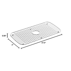 KOHLER K-3133-ST Undertone Verse Sink Rack, 27-1/2 in x 13-3/4 in, Stainless Steel