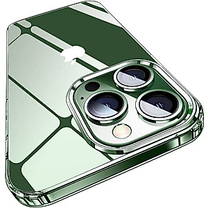 Elando Crystal Clear Phone Case Compatible with iPhone 13 Pro Case, Non-Yellowing Military Grade Drop Protection Shockproof Slim Thin Phone Case, 6.1 inch