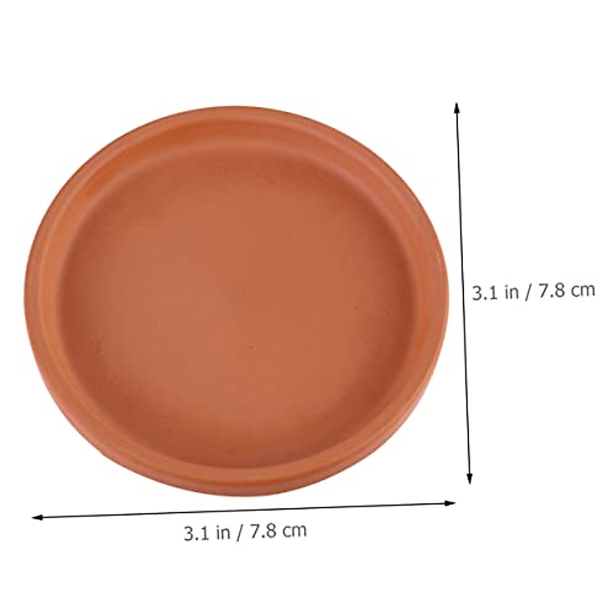 MARMERDO 5pcs Terracotta Planter Tray Potted Plants Bonsai Tray Serving Tray Round Classic Round Planter Saucer Plant Saucers for Indoors Plant Coasters Ceramic Terracotta Flower Pot Plate