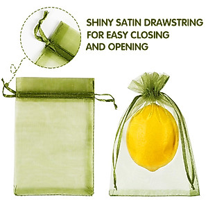 YQL 100Pcs 4"x6" Fruit Protection Bags,Fruit Netting Bags,Garden Netting Bags with Drawstring for Protecting Fruits and Vegetables