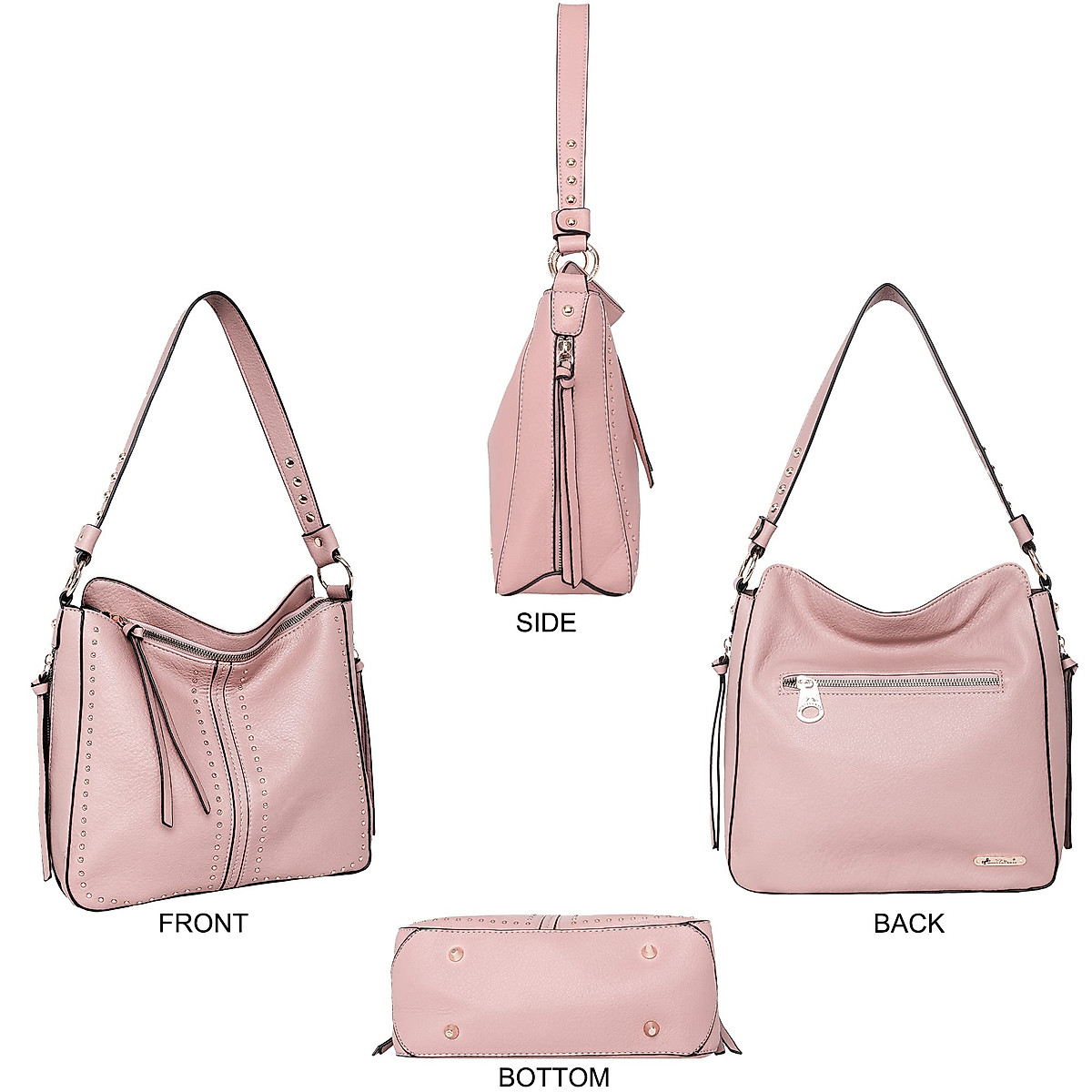 Montana West Purses For Women Handbags Large Crossbody Bag Leather Tote Shoulder Bucket Bags Pink