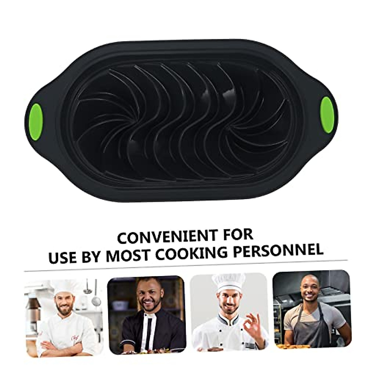 Angoily 1pc Threaded Toast Silicone Gummy Molds Silicone Bread Loaf Pan Round Silicone Molds Pastry Baking Loaf Bread French Bread Silicone Bread Nonstick Baking Tool Kitchen Gadget