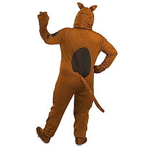 Fun Costumes Plus Size Deluxe Scooby Doo Character Outfit for Adults, Jumpsuit for Halloween 5X Brown