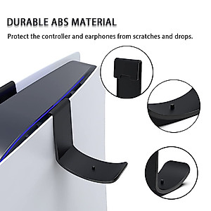 AmaSpace PS5 Headset Holder, 2 of Hook Hanger for PS5 Headphone Hanger Holder,Compatible with Universal Gaming Headsets