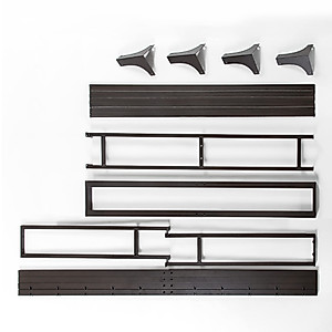 Mellow 9" Metal Platform Bed Frame w/Heavy Duty Steel Slat Mattress Foundation, King, Black