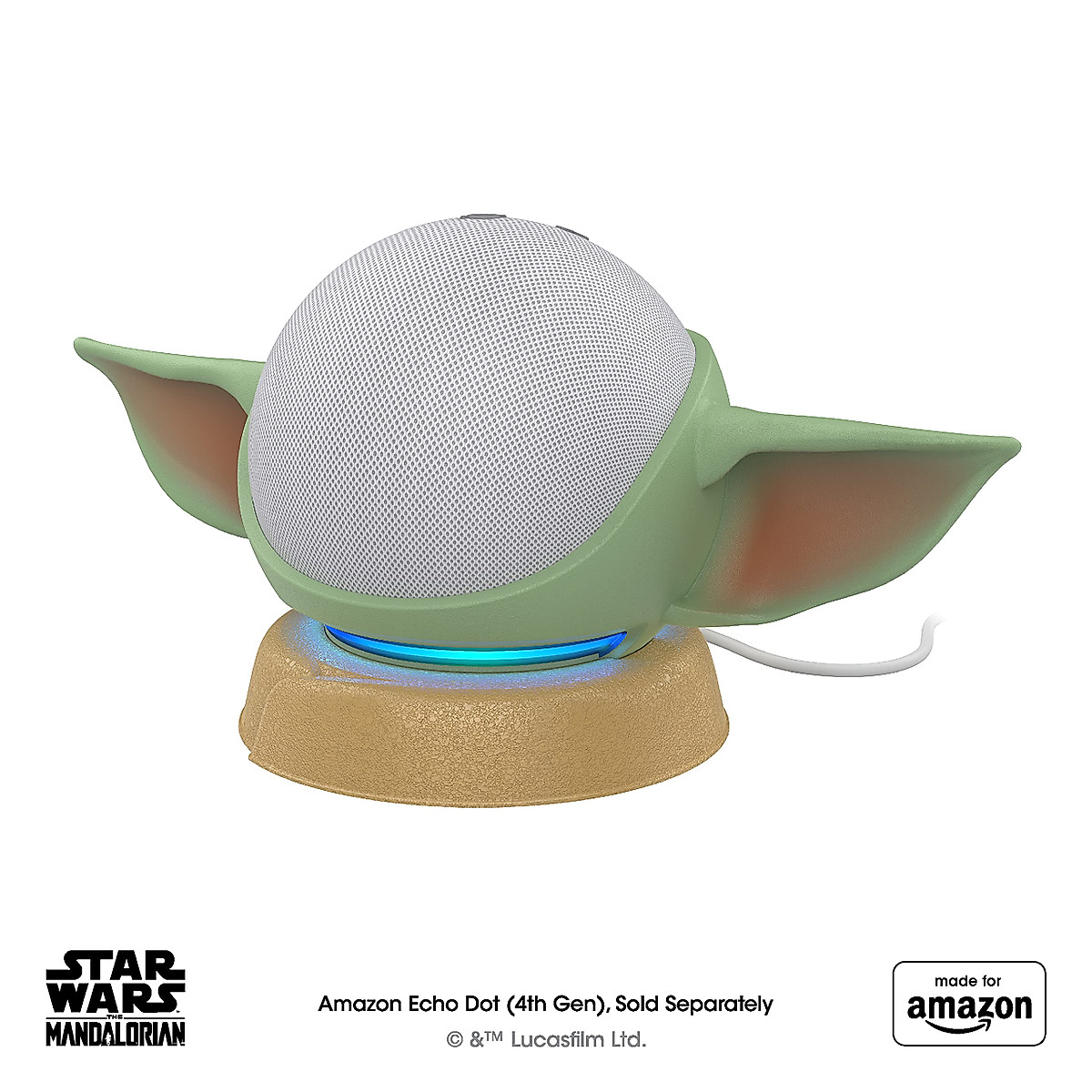 Made for Amazon, featuring The Mandalorian Baby Grogu ™-inspired Stand for Amazon Echo Dot (4th & 5th Gen)