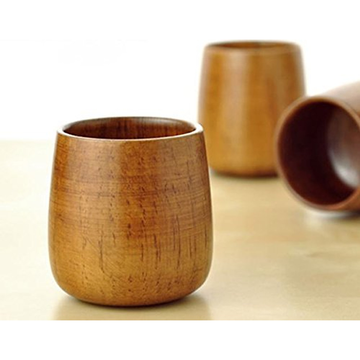 Islandoffer Japanese Wooden Tea Cup, 4 oz, 120 mL