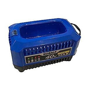 Kobalt 40-Volt Lithium Ion (Li-Ion) Generation 2 Compact Cordless Power Equipment Battery Charger with New Top Load Design, 2019 Model