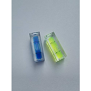 UMEI High precision rectangular horizontal bubble Spirit Bubble Level, Photo Frame Wall Square Level Bubble Level Inclinometer Frame Picture Hanging Measuring Tools(40x15x15mm)