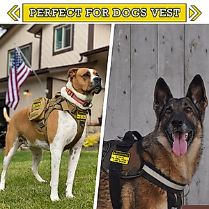 XMJY Funny Hook and Loop Patch - Warning I Have No Idea What I Am Doing, 1 Pc Embroidered Patches for Tactical Backpack, Dog Harnesses, Army Vests, Jackets, Jeans, Hats, Helmets