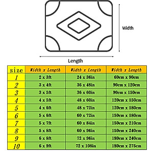 Luxury Emerald Green Gold Home Area Rug, Retro Black Gold Geometric Print Indoor Carpet, Non-Shedding Soft and Plush Floor Decor Area Rug for Bedroom Living Room Hallways Entryway Office 2x3ft