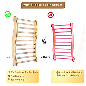 Zatiki Wooden Sauna Backrest – S-Shape Ergonomic Sauna Chair with Backrest for Traditional & Infrared Sauna Support Headrest Sauna Accessories – Spruce Wood Sauna Bench